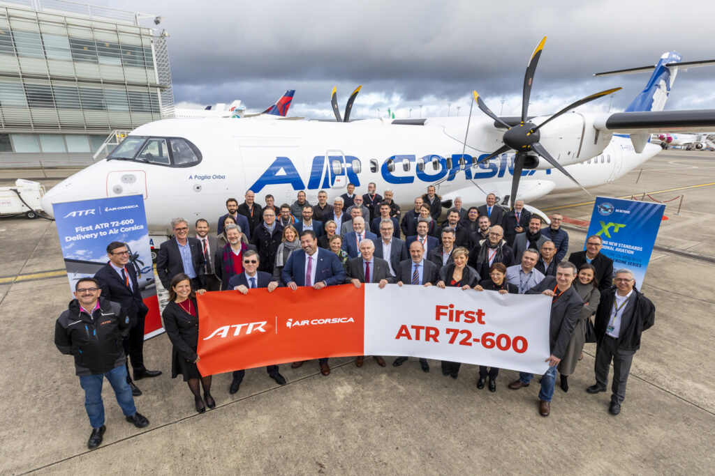 ATR entrega el primer ATR 72-600 a Air Corsica con el nuevo motor ...
